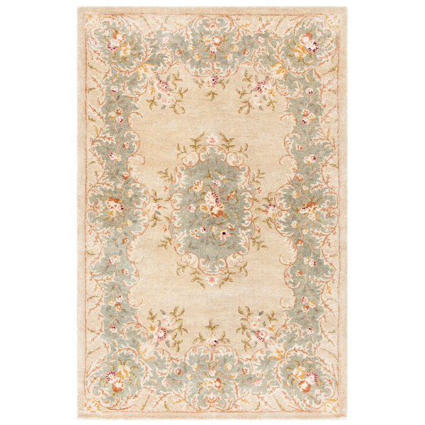 Astoria Grand Molter Hand Tufted Wool Floral Rug & Reviews | Wayfair