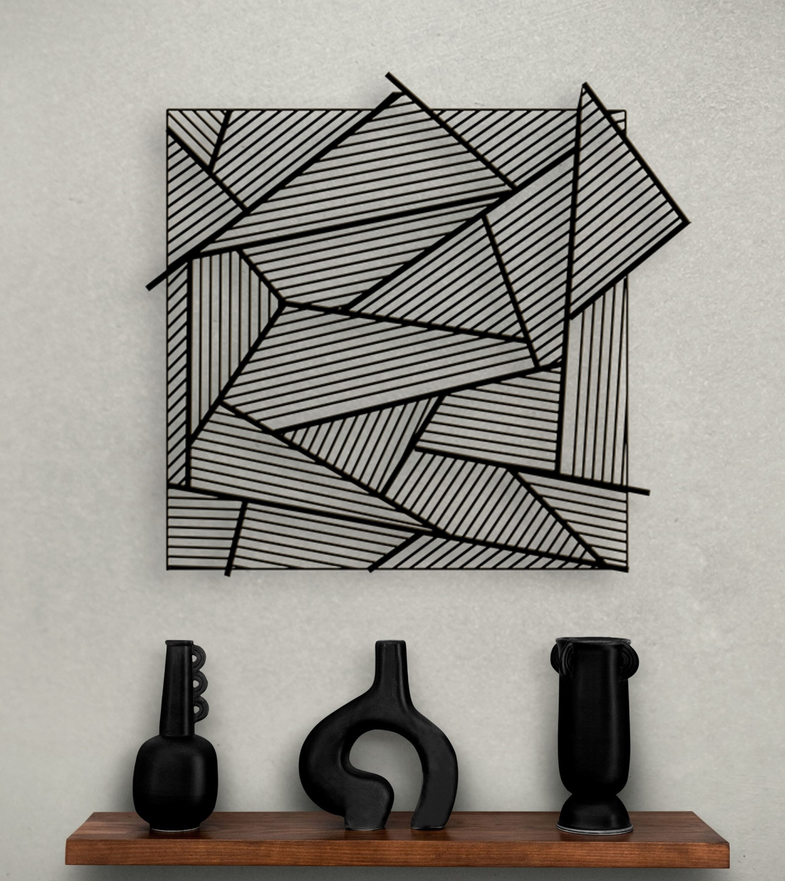 George Oliver Abstract and Geometric Lines Metal Wall Art & Wall ...