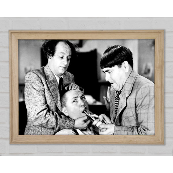 Ebern Designs The Three Stooges Tooth Pull - Single Picture Frame Art ...