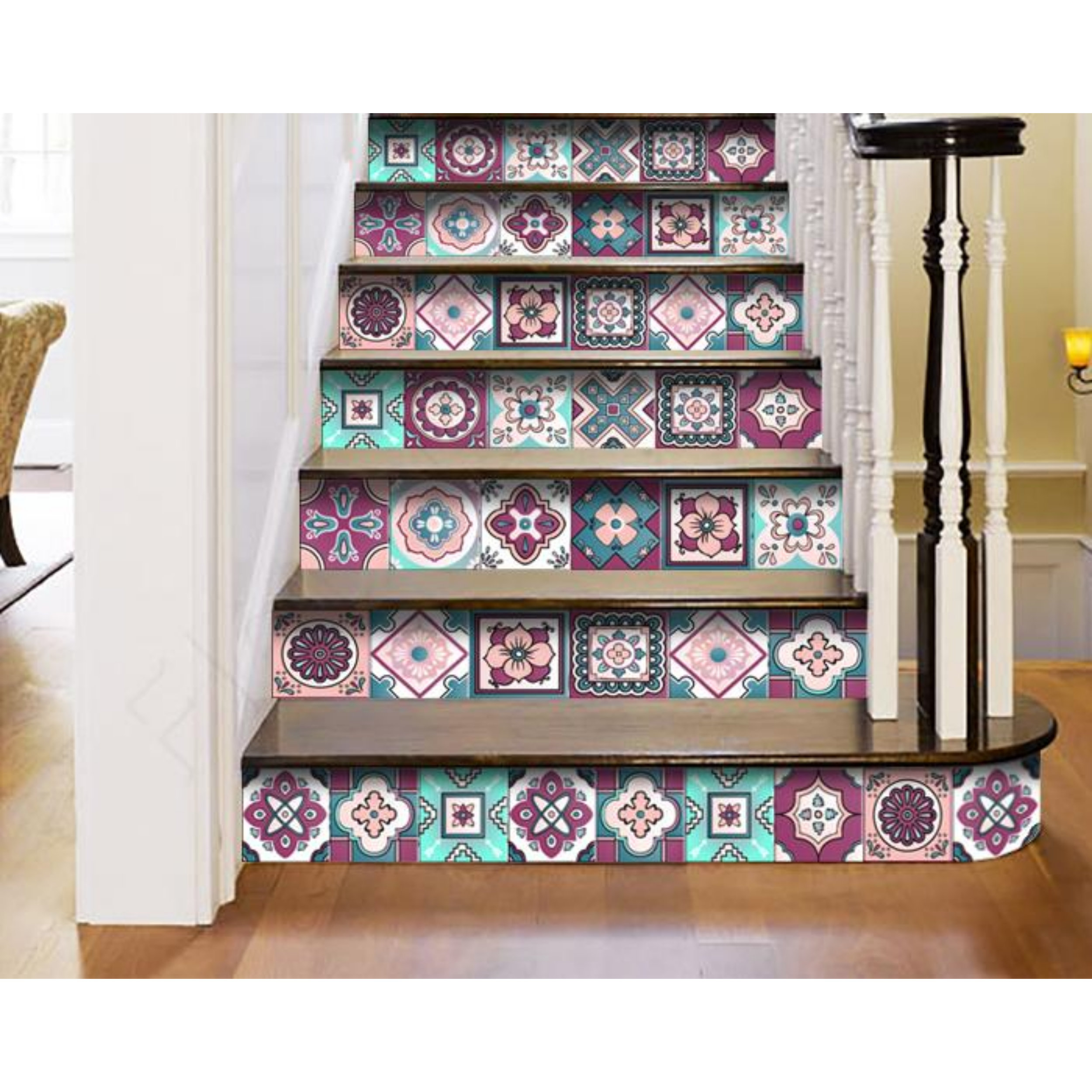 HomeRoots 7" x 7" Vinyl Peel & Stick Mosaic Tile | Wayfair