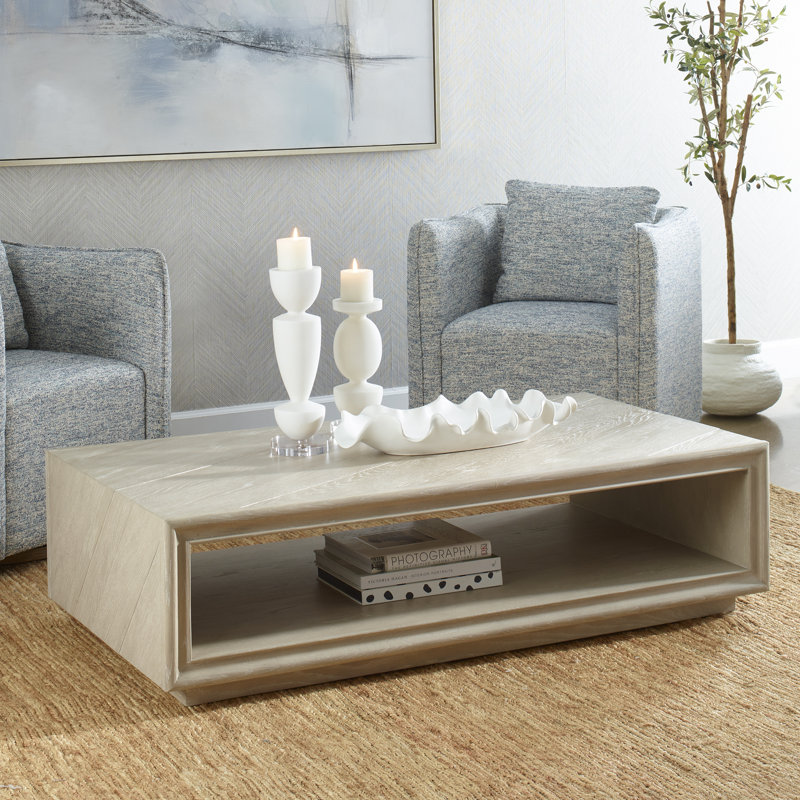 Loon Peak® Kardin Light Oak Coffee Table | Wayfair