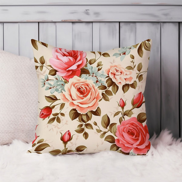 Red Barrel Studio® Floral Shabby Chic Rose Flowers VII Shabby Chic ...