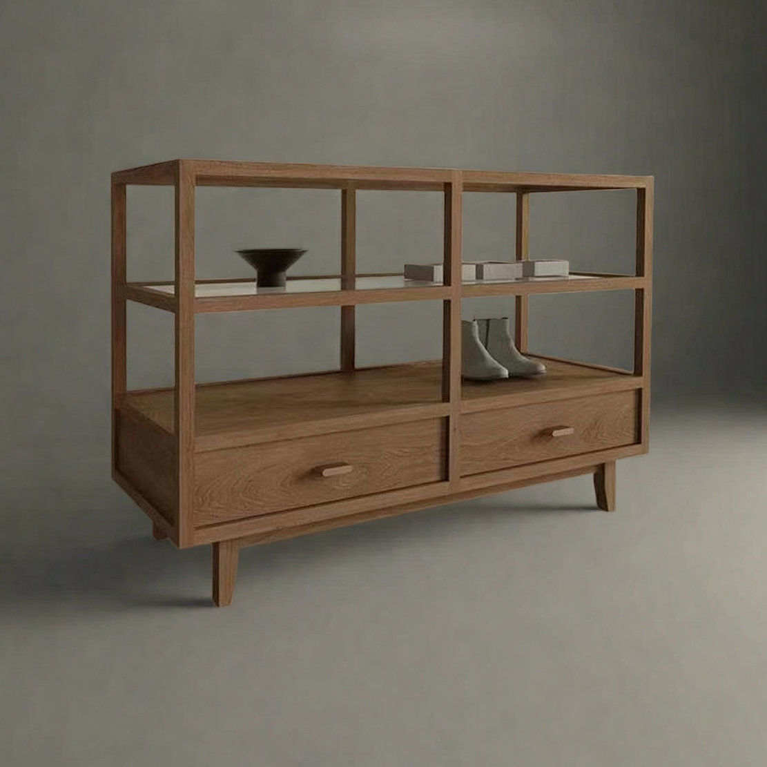 Beicang Home Fashion Retro Center Island Display Cabinet | Wayfair