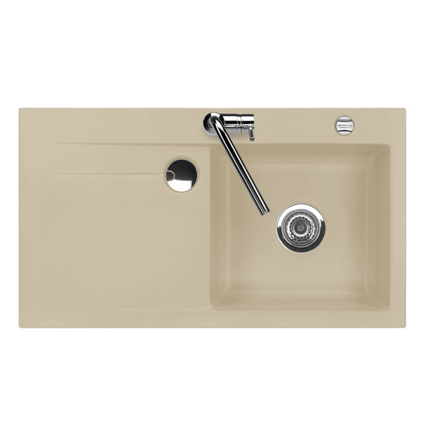 Systemceram Stema 51cm x 20cm Kitchen Sink | Wayfair.co.uk