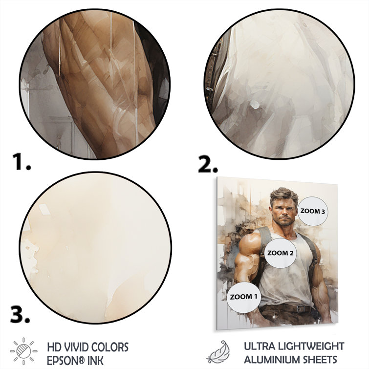 Winston Porter Bodybuilding Front Relaxed Pose II On Metal Print ...