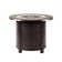Lark Manor Delrick Round 34 In. X 34 In. Aluminum Propane Fire Pit ...