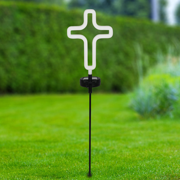 Exhart Solar Cross Outline Garden Stake, 6 by 34.5 Inches & Reviews ...