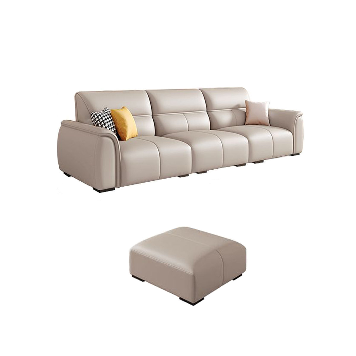Hokku Designs Minimalist modern home straight sofa set | Wayfair
