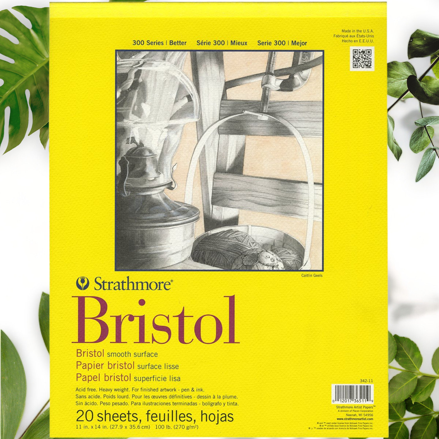 Pacific Funds 300 Series Bristol Paper Pad 20 Sheets - Wayfair Canada