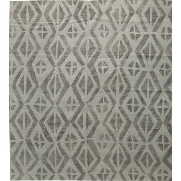Bokara Rug Co., Inc. Hand-Knotted High-Quality Beige and Silver Area ...
