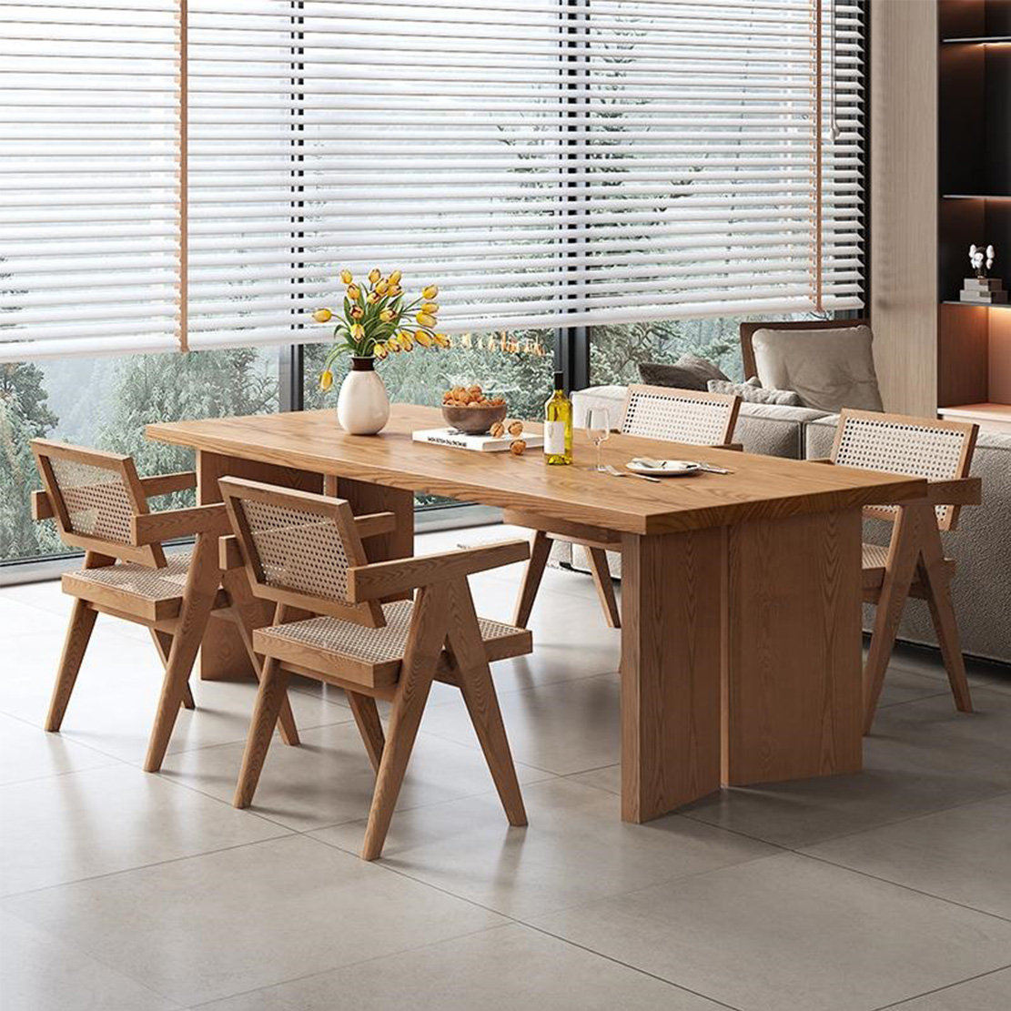 Waagy Elegant and durable solid wood table set | Wayfair
