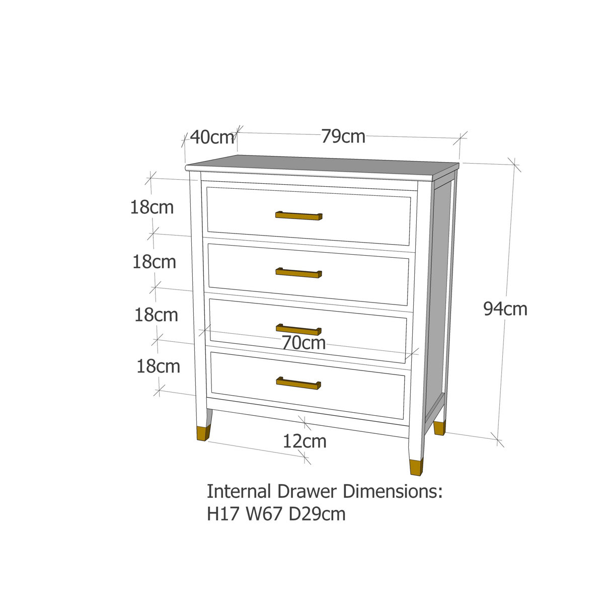 ClassicLiving Mel 4 - Drawer Chest of Drawers & Reviews | Wayfair.co.uk