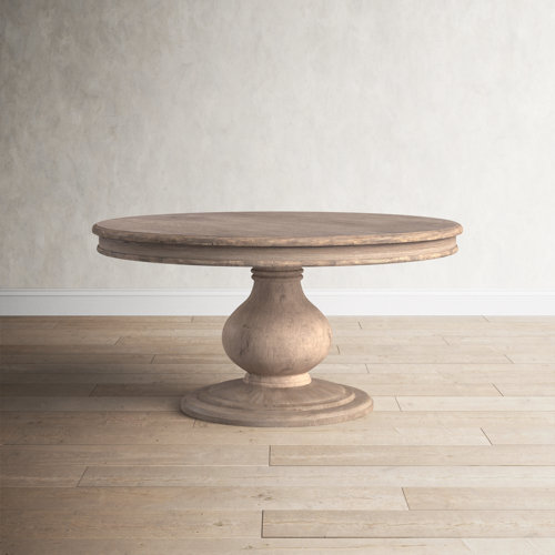 Birch Lane™ Dadeville Round Solid Wood Dining Table & Reviews | Wayfair