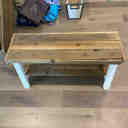 Gracie Oaks Minoo Solid Wood Shelves Storage Bench & Reviews | Wayfair