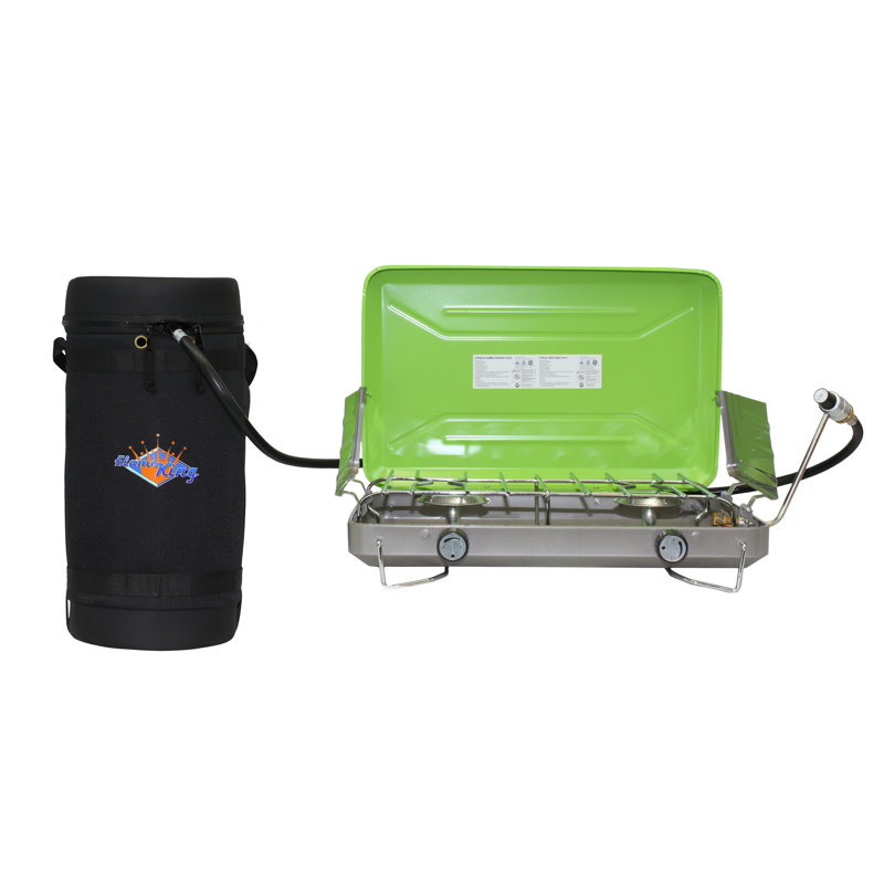 Flame King Gas Hauler Kit Protective Carry Case, 10LB Propane Tank and ...
