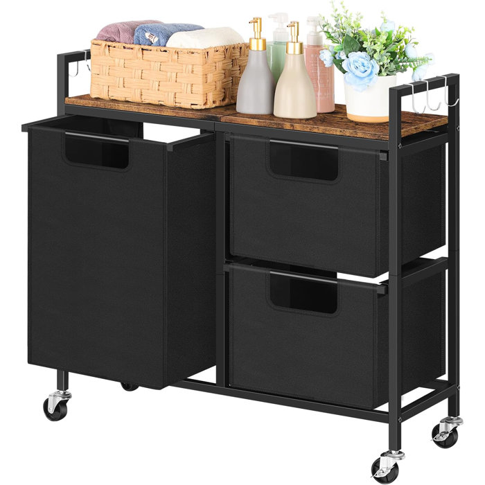 Rebrilliant Metal Rolling Laundry Sorter with Handles | Wayfair