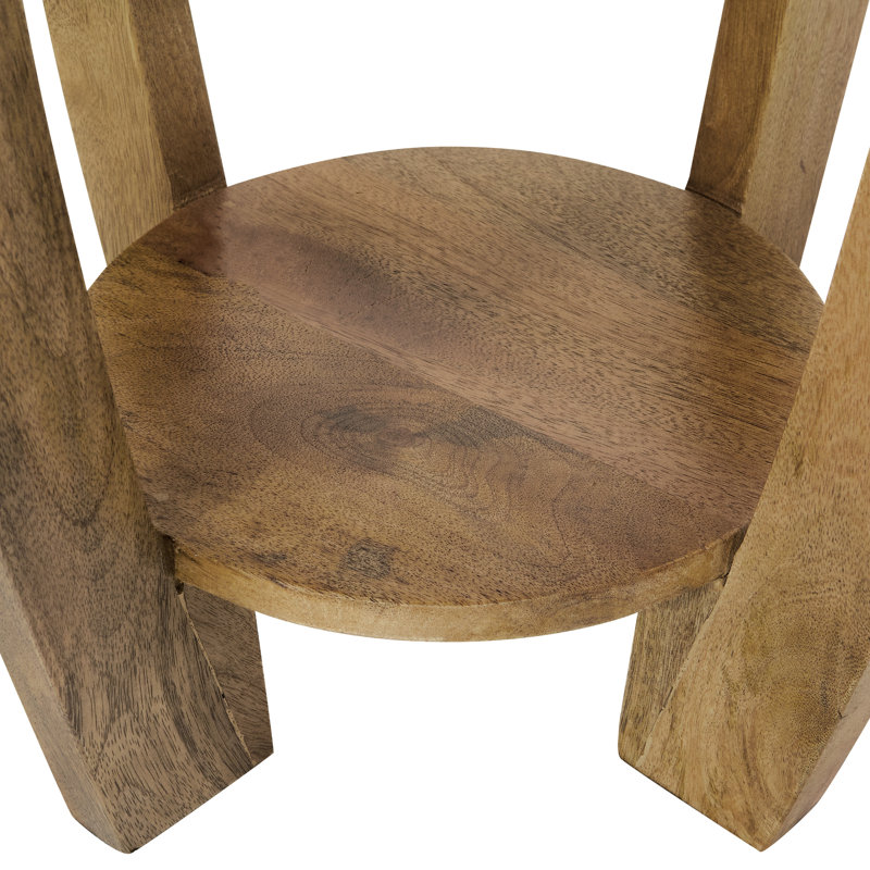 Millwood Pines Solid Mango Wood Side Table | Wayfair