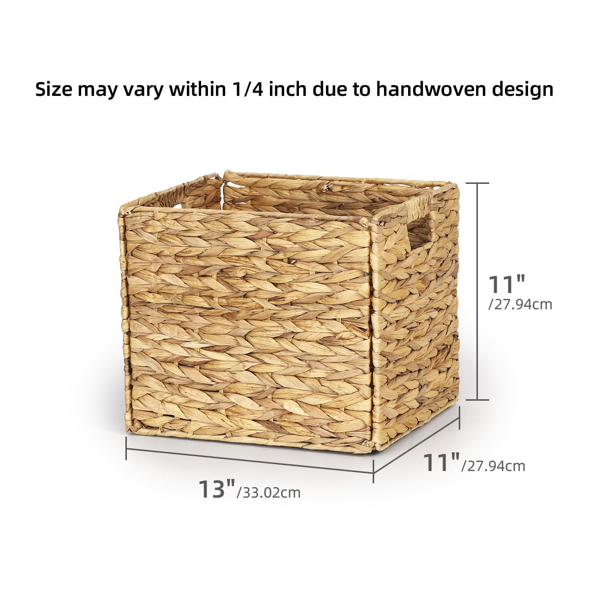Bayou Breeze 4-Pack Foldable 9In Wicker Storage Cubes - Handwoven Water ...