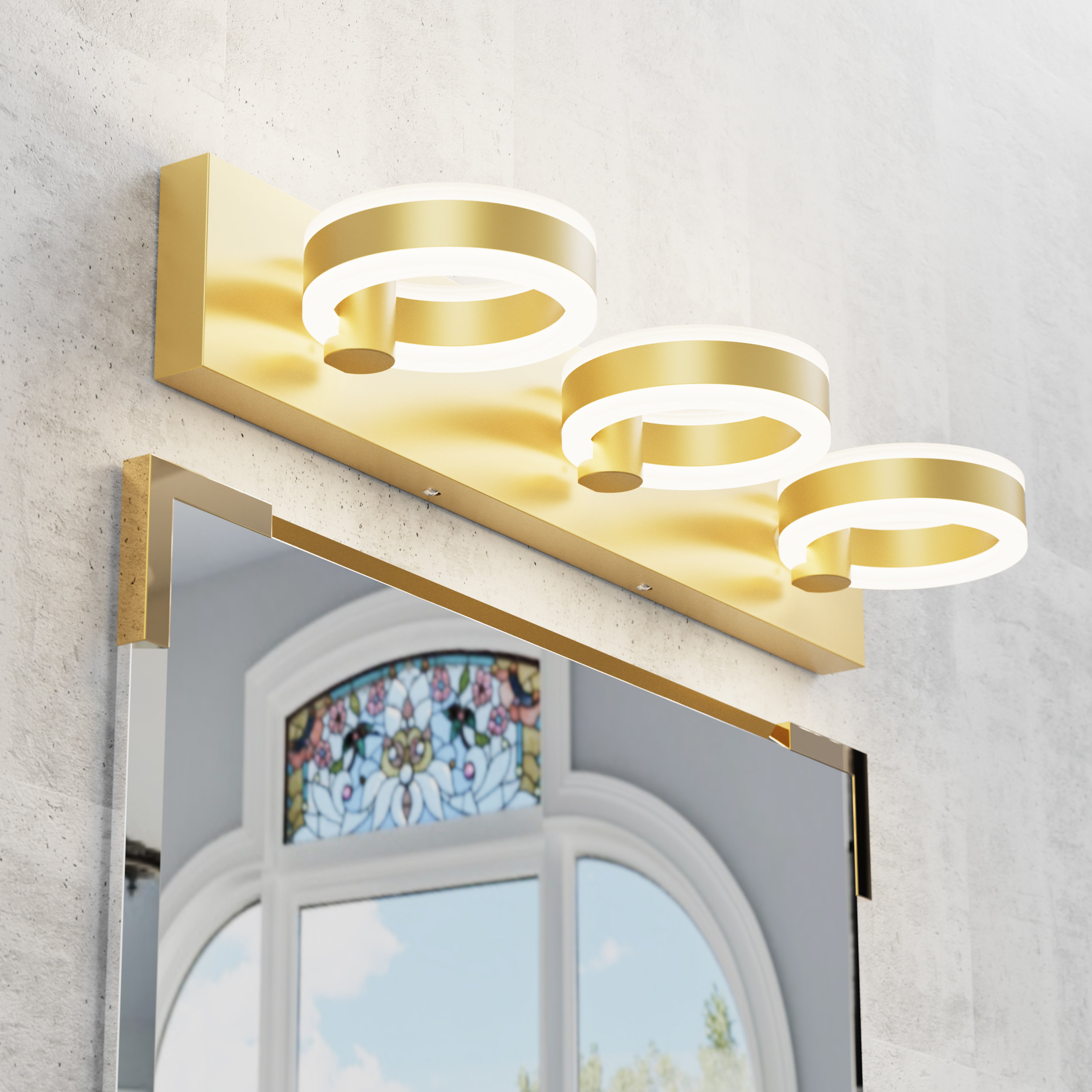 Mercer41 Ghian Dimmable LED Vanity Light - Wayfair Canada