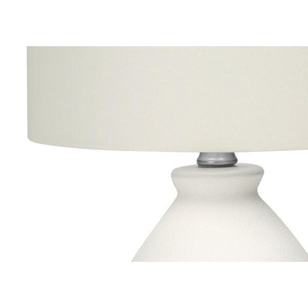 Wrought Studio™ Lighting, 17"H, Table Lamp, Cream Ceramic, Ivory ...