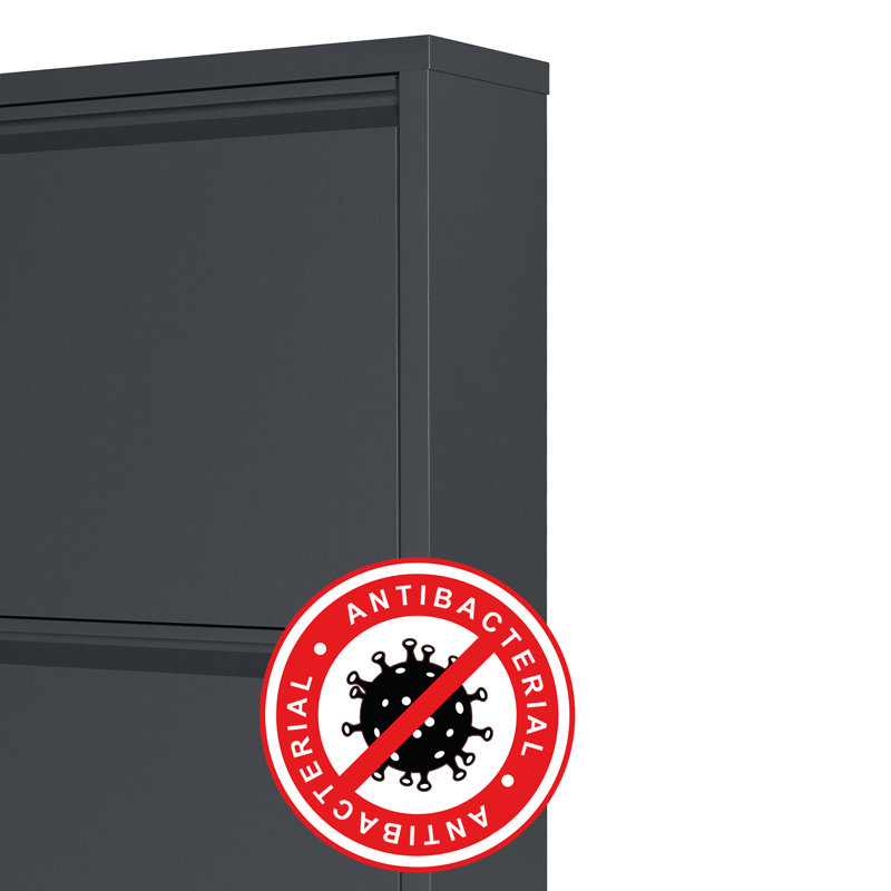 Hokku Designs Antibacterial 5 Tier Metal Shoe Cabinet Without Holes ...