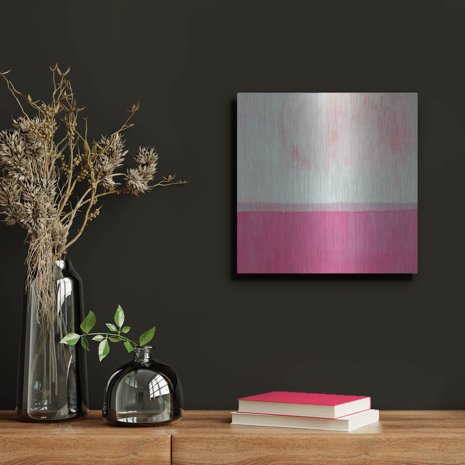 Ebern Designs Raspberry Mint 1' by Carol Young Metal Wall Art | Wayfair