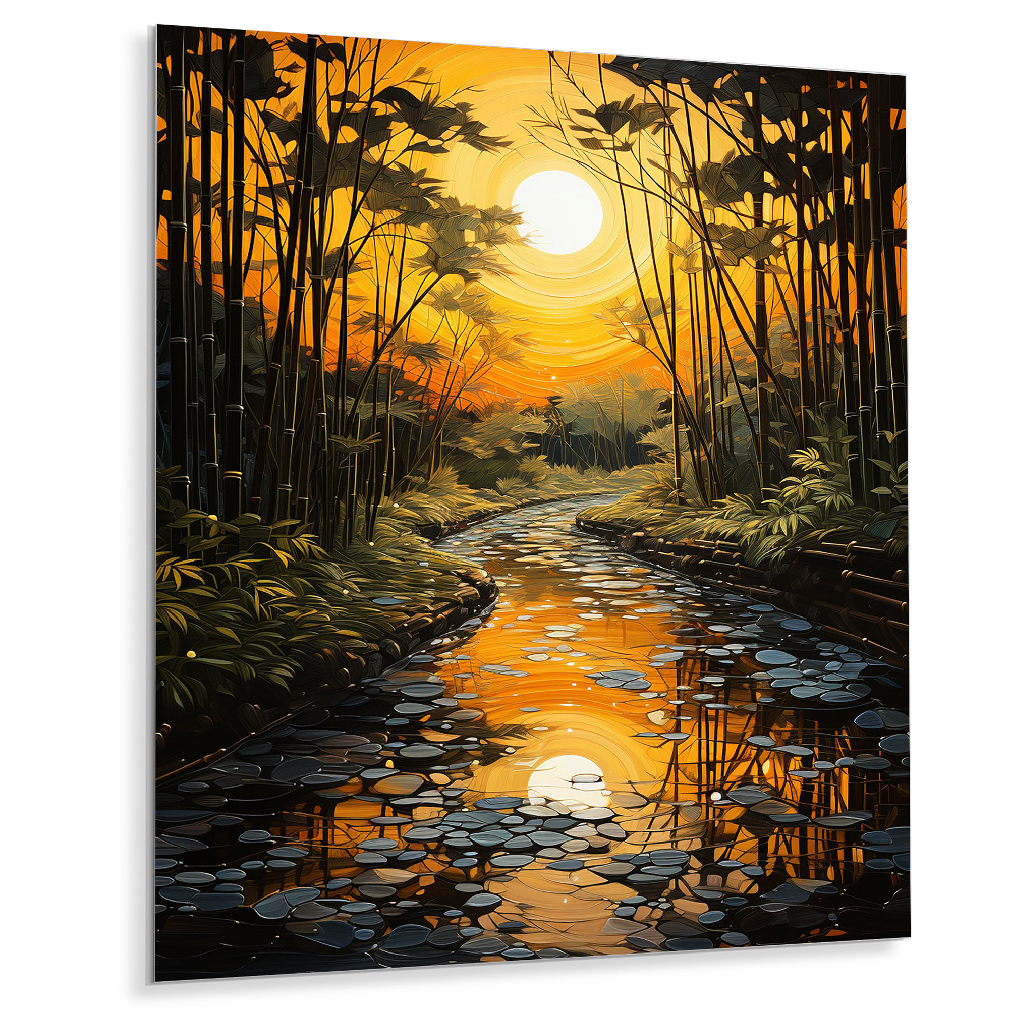 Winston Porter Asian Art Bamboo Whisper IV - Asian Metal Wall Art ...