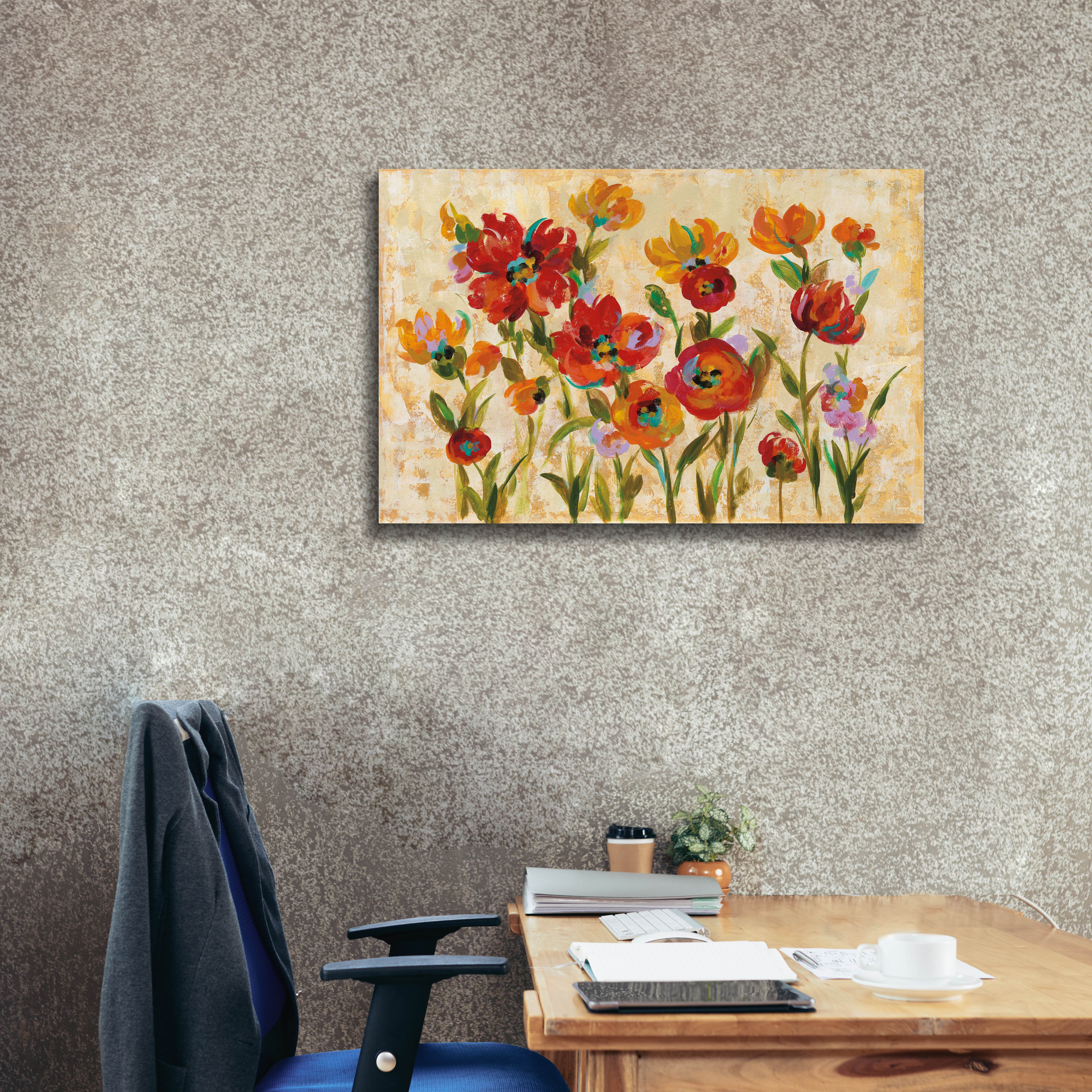 Epic Graffiti 'July in the Garden I' by Silvia Vassileva, Canvas Wall ...