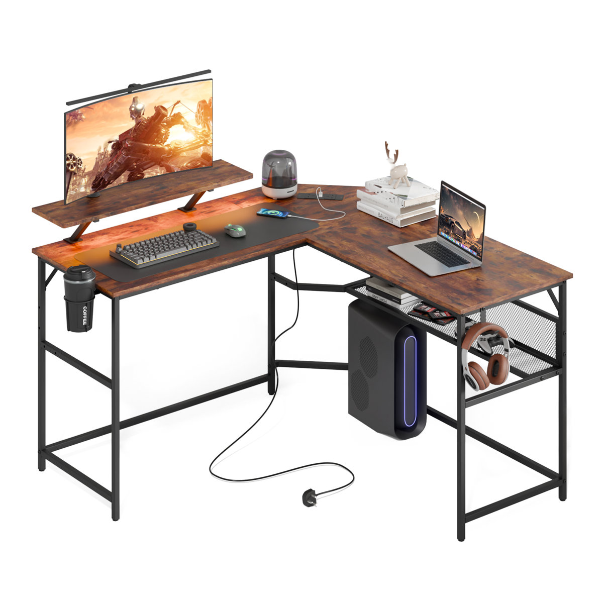 Metro Lane Daown 130Cm W Rectangle Computer Desk | Wayfair.co.uk
