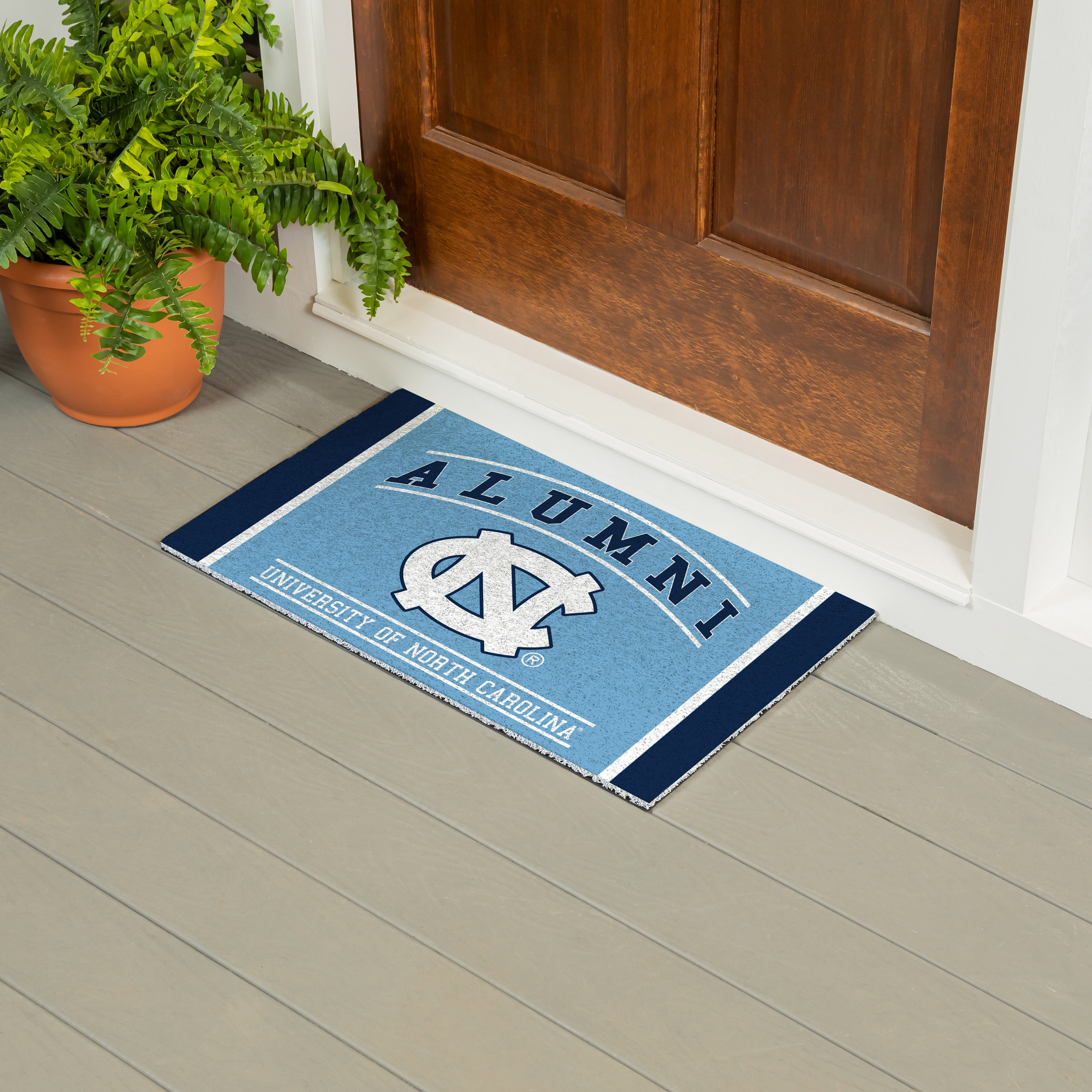 Ebern Designs University of North Carolina Alumni PVC Mat, 28"x16 ...