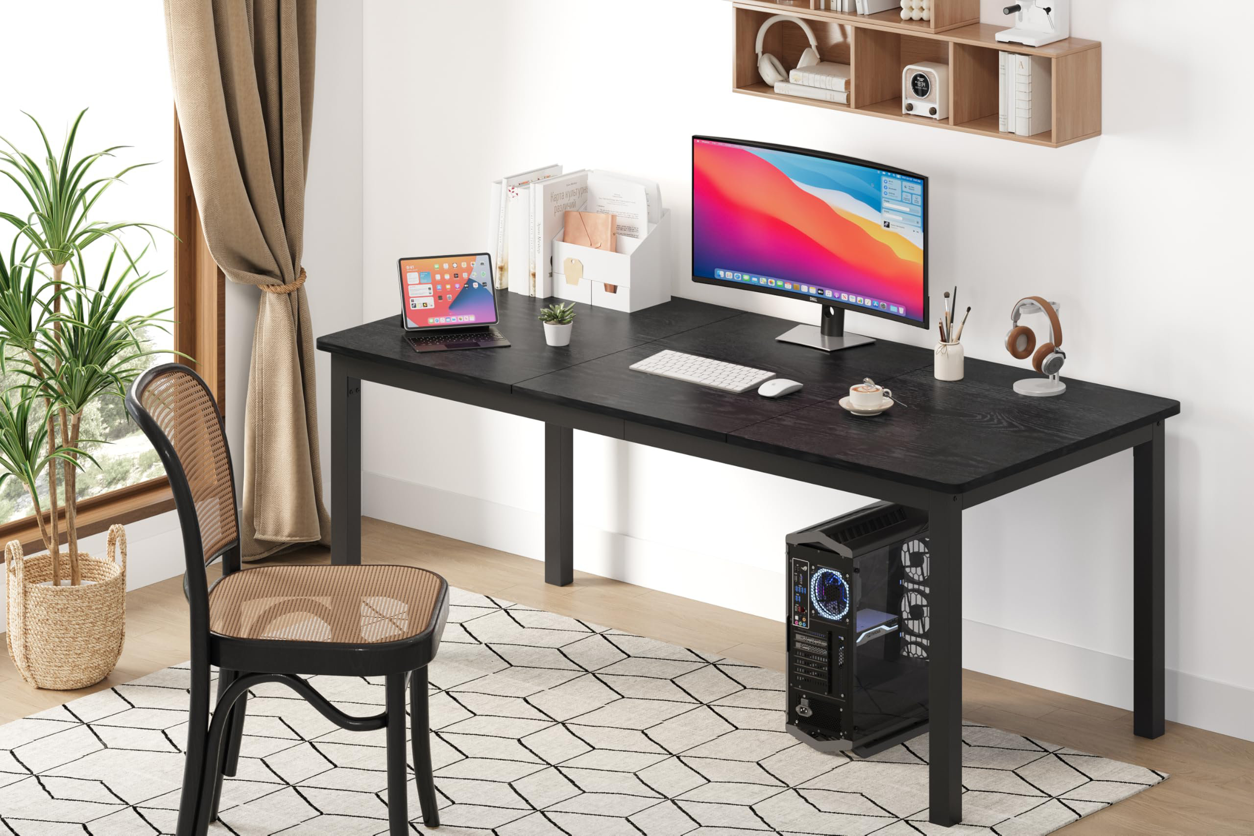 Ebern Designs 70.9 Inch Long Dining Table For 6-8 People | Wayfair