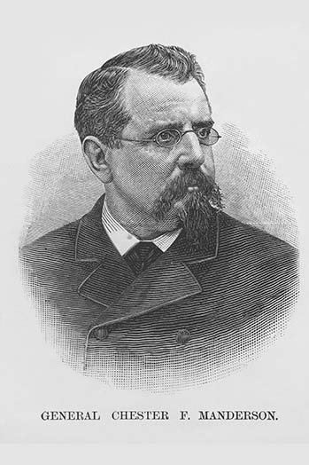 Buyenlarge General Chester F. Manderson by Frank Leslie - Print ...