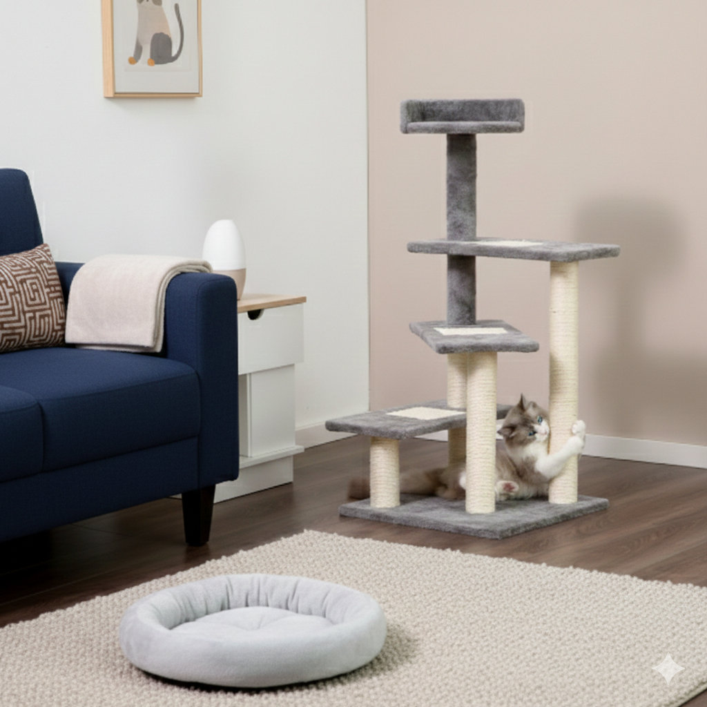Tucker Murphy Pet™ 40" 5-Level Revolving Stair Cat Tree Scratcher ...