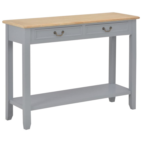 Draper Console Table Grey 110X35x80 Cm Wood | Wayfair.co.uk
