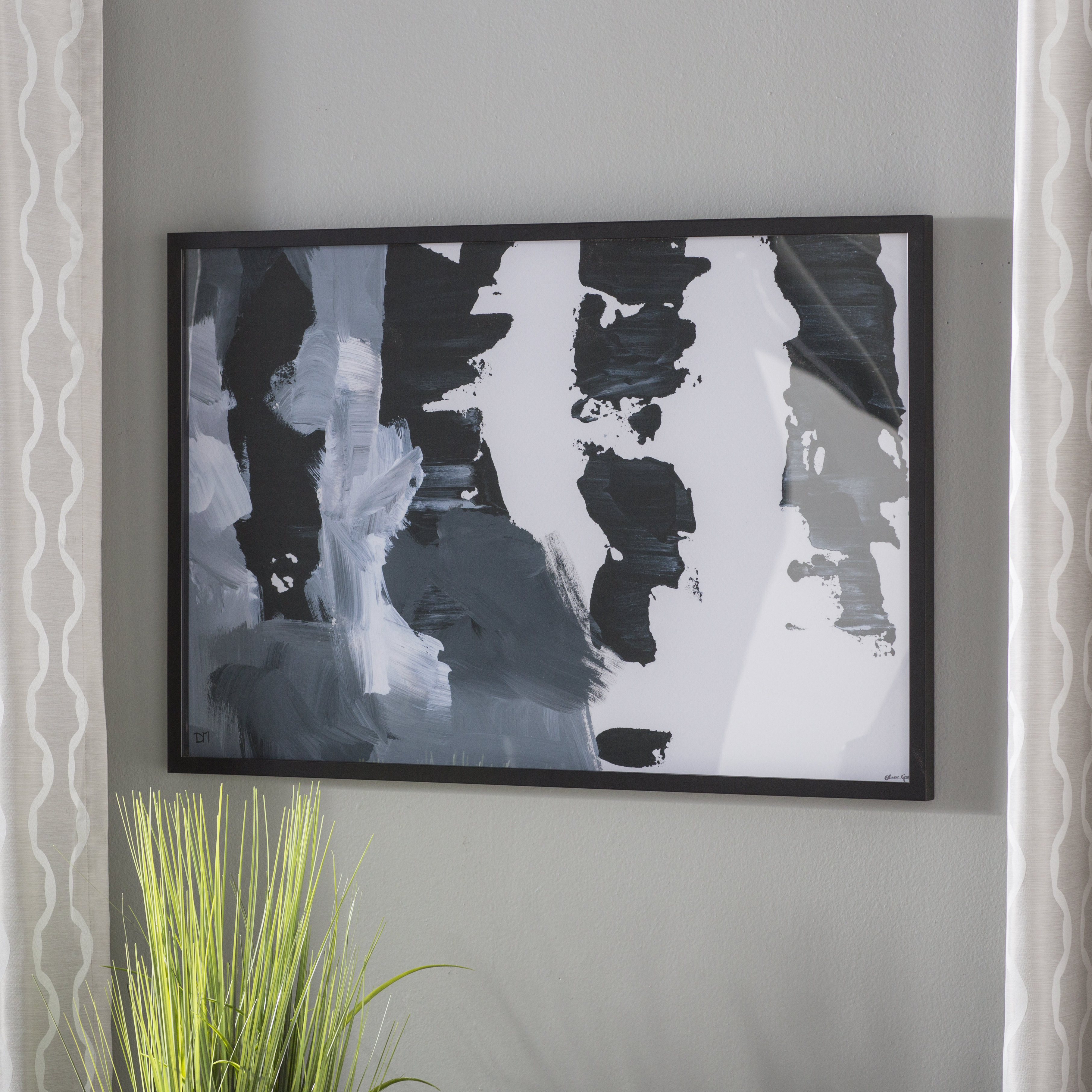 Ivy Bronx Abstract Pronto Paint - Shadowbox Graphic Art Print on Paper ...
