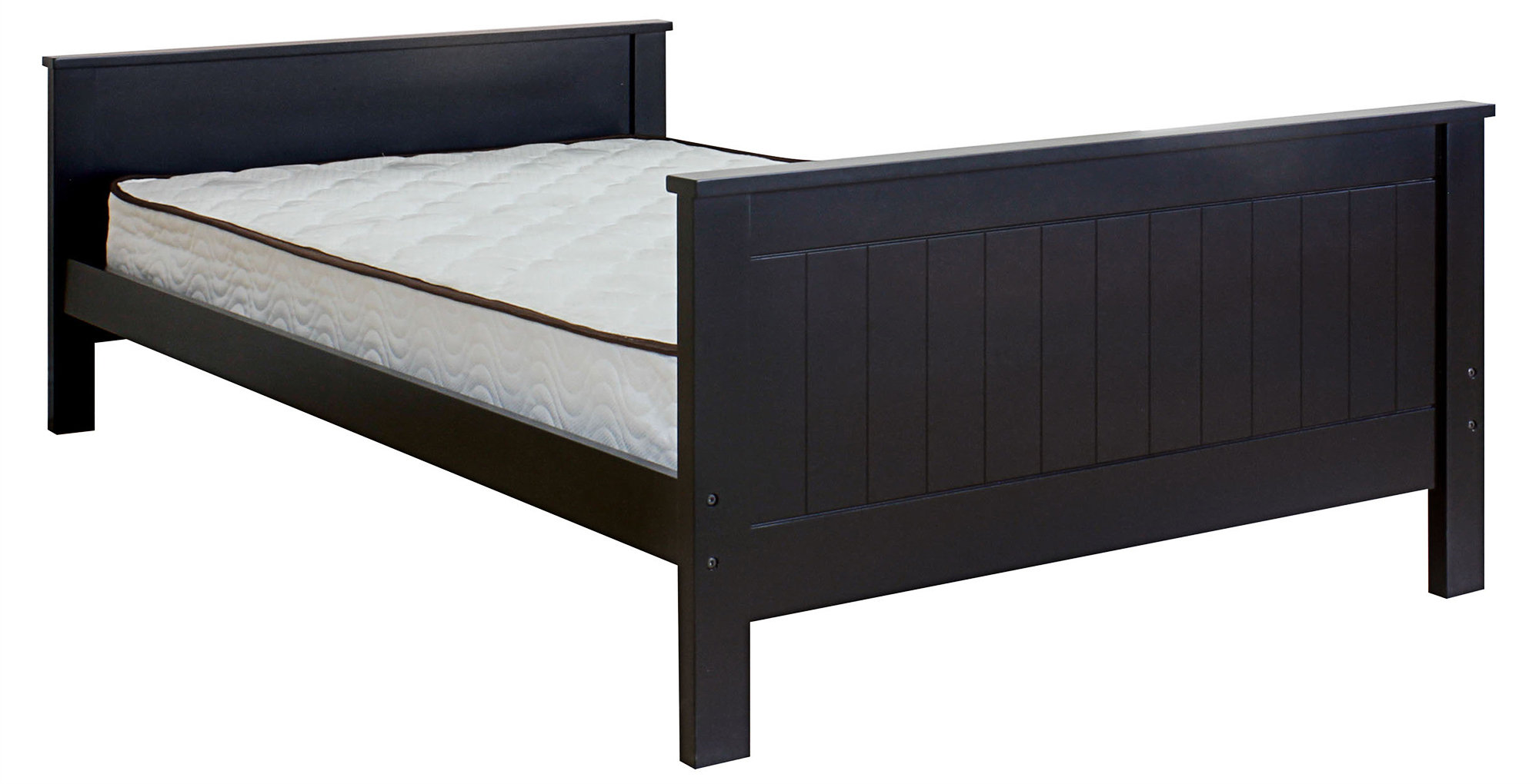 Red Barrel Studio® Twin Panel Bed With Slat And Headboard | Wayfair