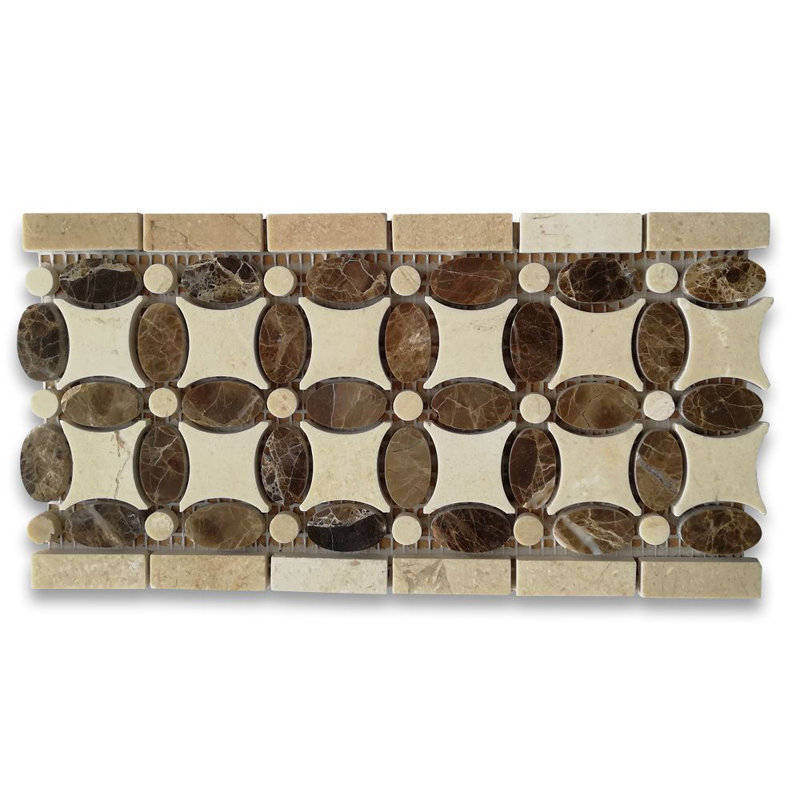 Marble Online Listello 11" x 6" Marble Mosaic Wall & Floor Tile | Wayfair