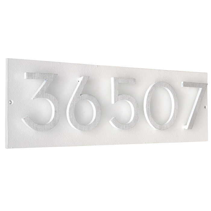 Montague Metal Products Floating Modern 4" Number Horizontal Address ...