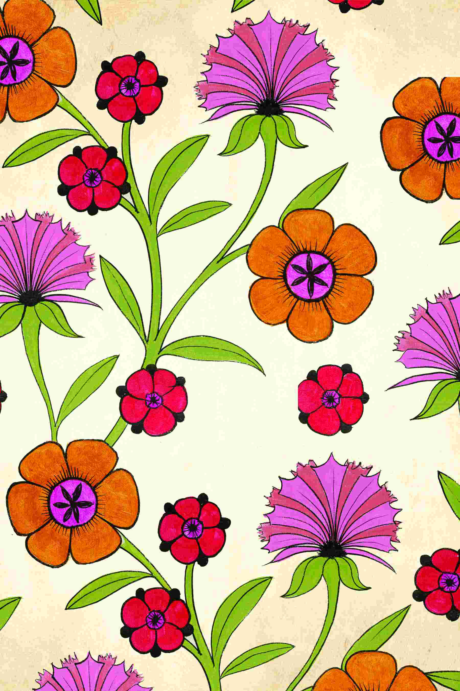 Winston Porter Whimsy Floral 2 Wrapped Canvas Photograph | Wayfair