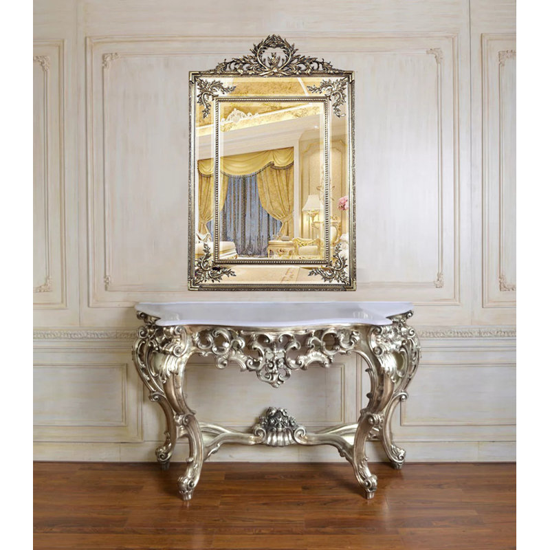 Infinity Furniture Import Infinity 61" Console Table and Mirror Set ...