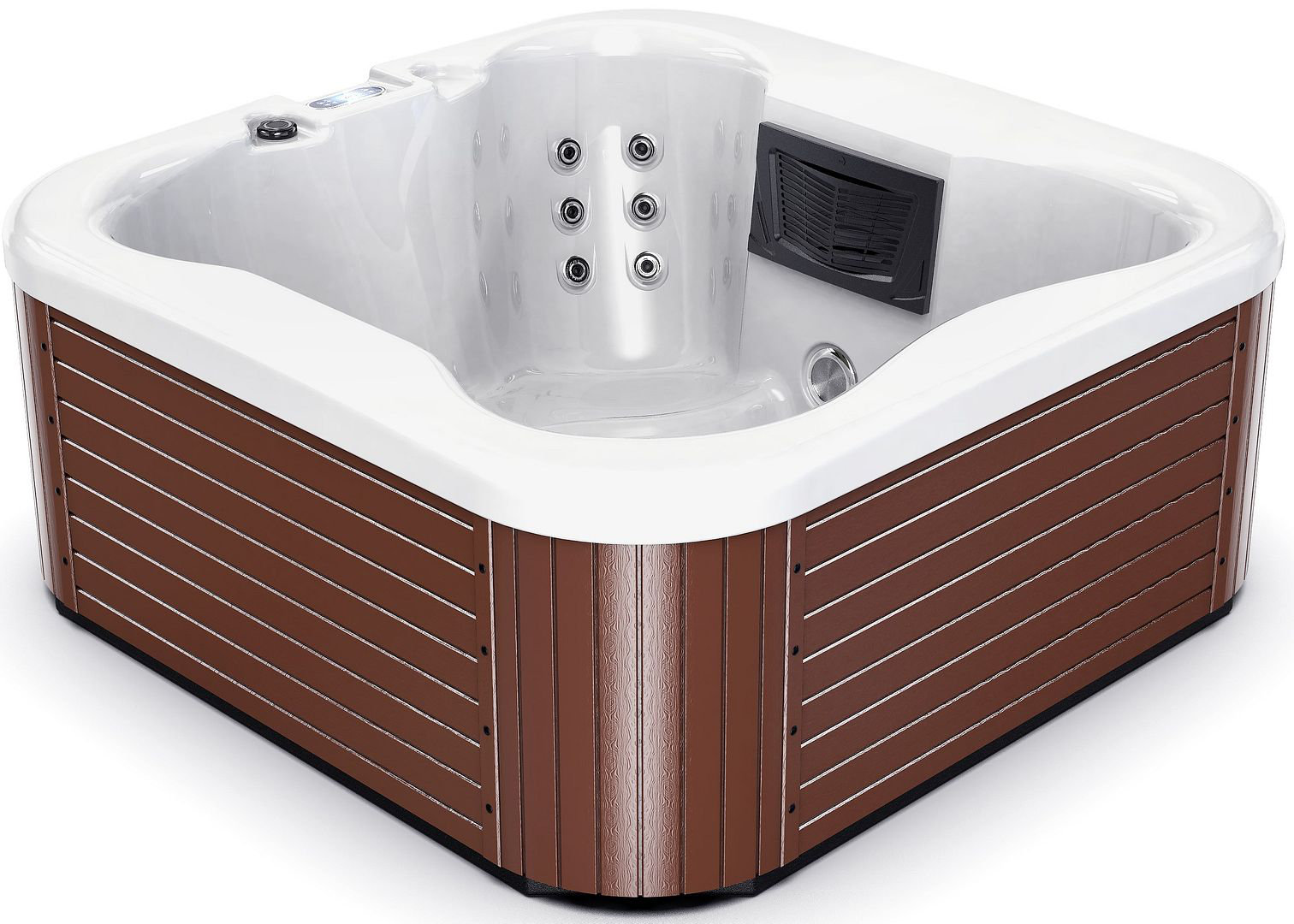 Luxuria Spas 4 - Person 28 - Jet Acrylic Rectangular Hot Tub with ...