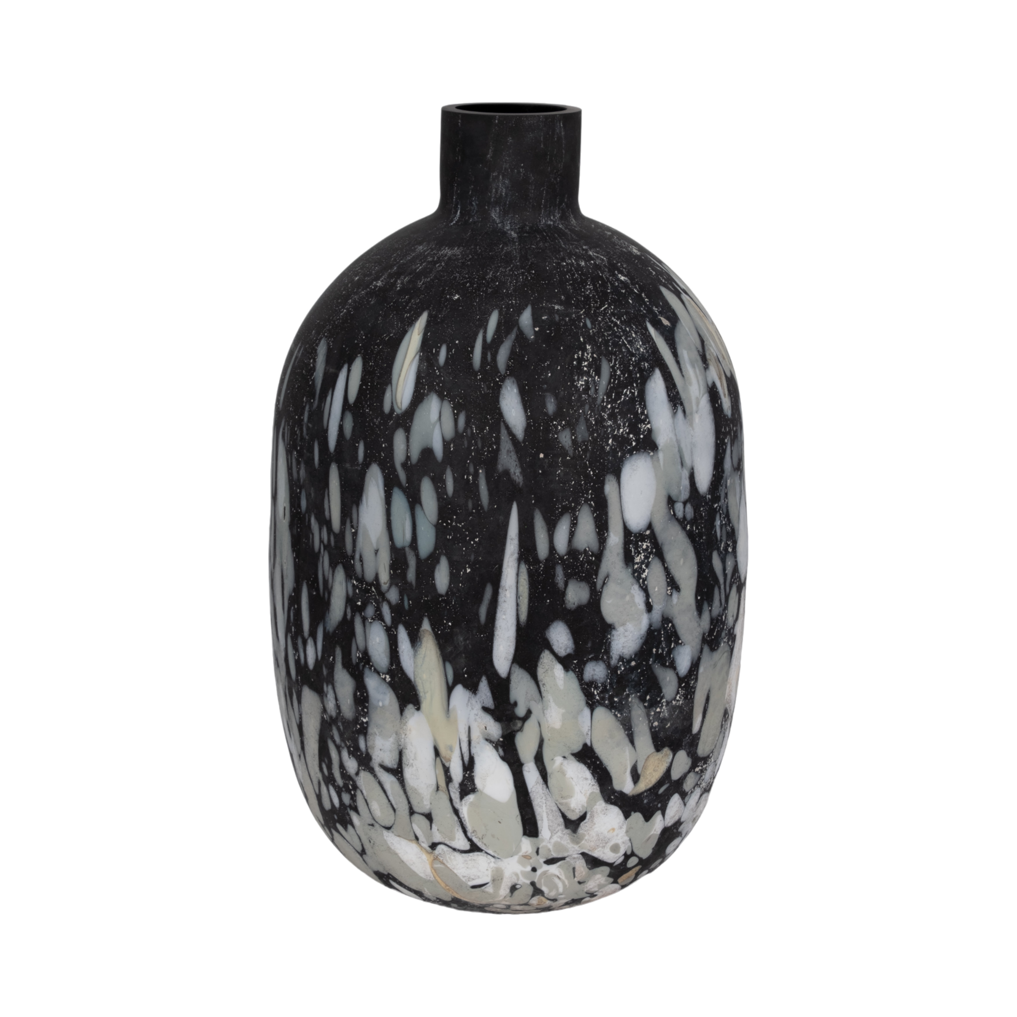 Orren Ellis Croghan 23" Tilo Oversized Grey Glass Vase | Wayfair