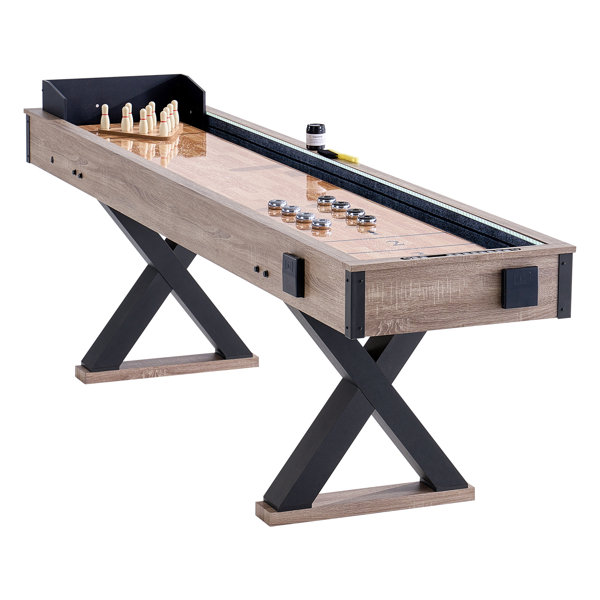 Stellweilan Tessberg 9 ft LED Shuffleboard Table 2 in 1 Shuffleboard ...