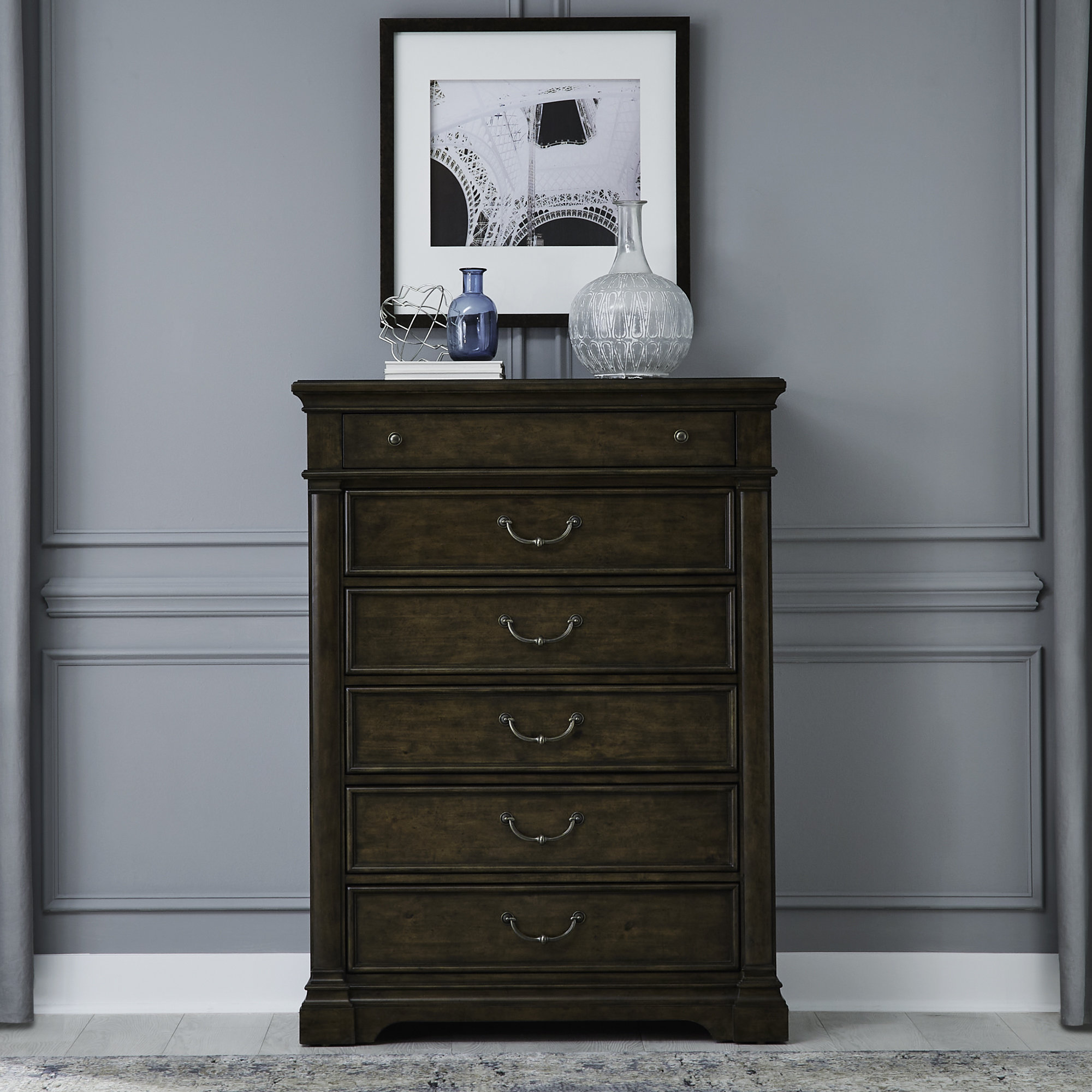 Red Barrel Studio® Tawona 6 Drawer Chest w/ Felt & Cedar Lined Drawers ...