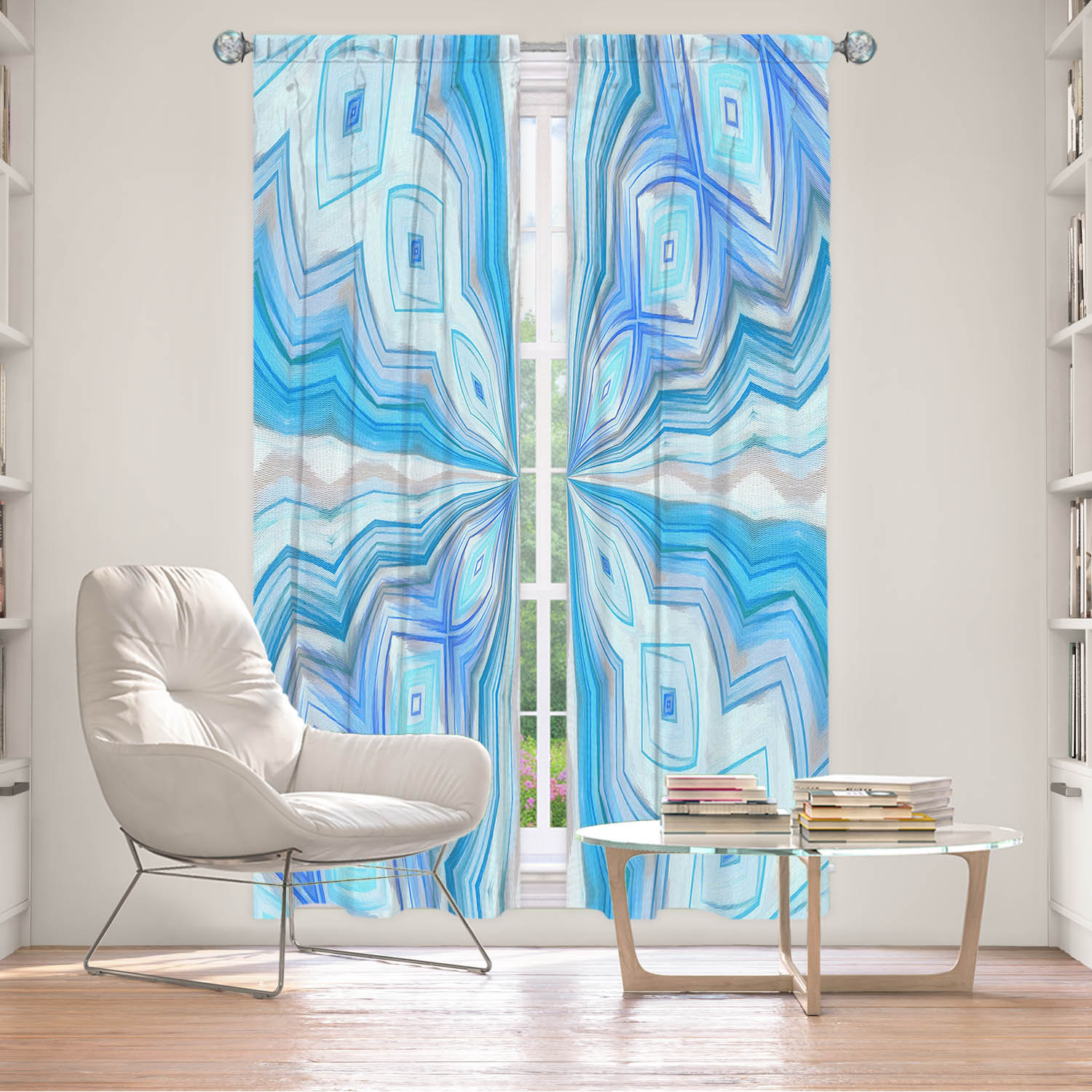 East Urban Home Deschka Float Abstract Room Darkening Thermal Rod ...