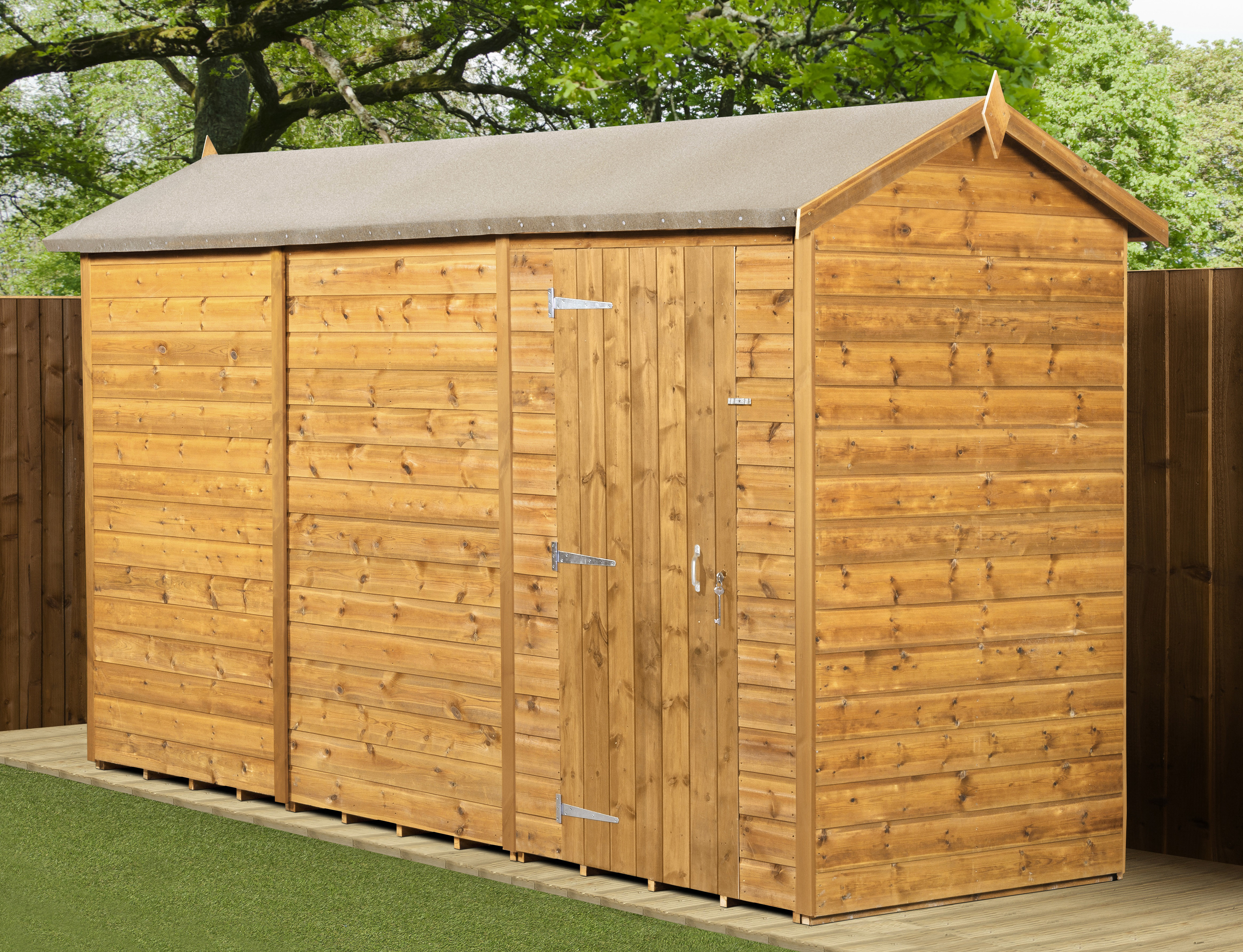 Empire Sheds Ltd Modular Apex Garden Shed 12X4 No Windows | Wayfair.co.uk