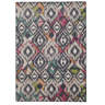 Bungalow Rose Kivett Ikat Ivory and Charcoal Indoor Outdoor Machine ...