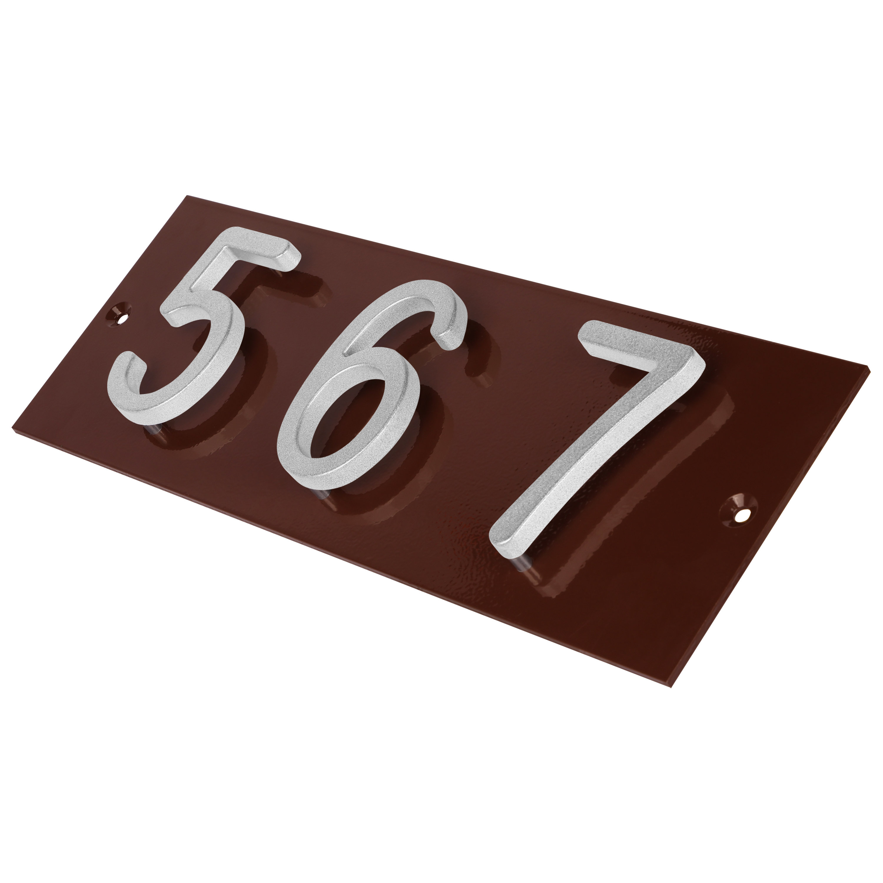 Colourtree Personalized 3-Digit Floating House Numbers Horizontal ...