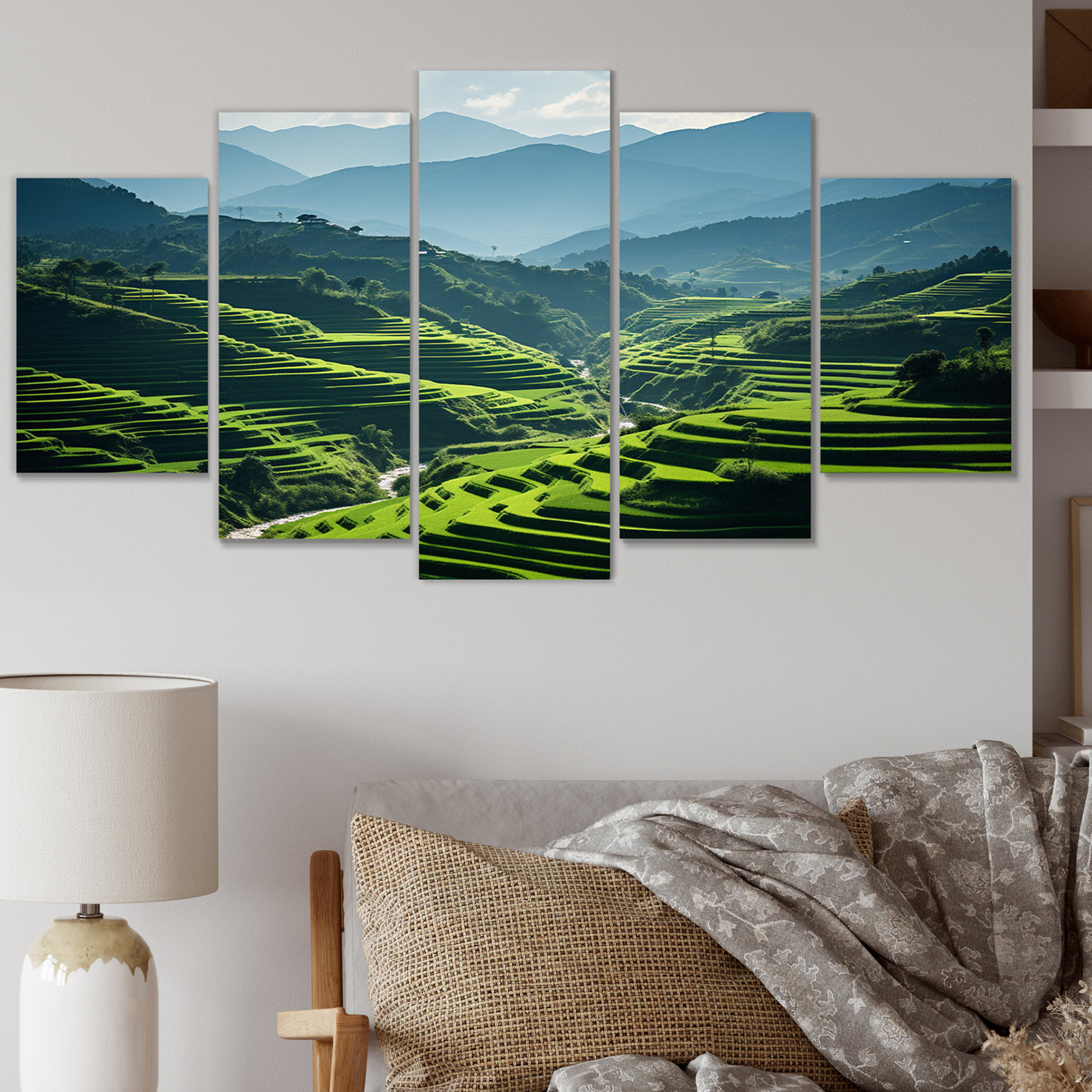 Ebern Designs Vietnamese Rice Terrace Field I - Vietnam Wall Decor - 5 ...