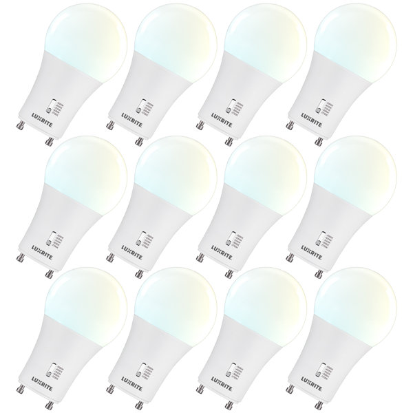 Luxrite Equivalent GU24/Twist And Lock Dimmable LED Bulb | Wayfair